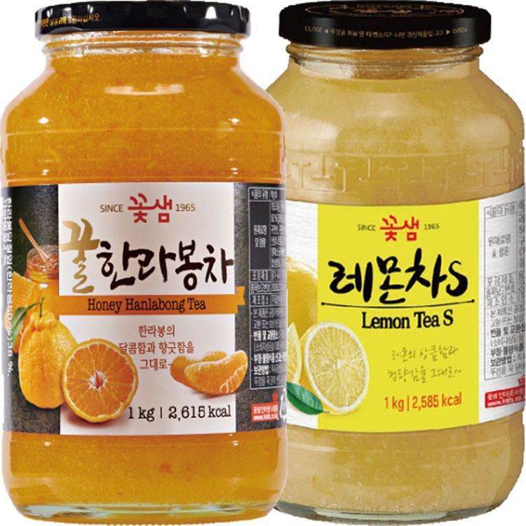 꽃샘 꿀한라봉차 1kg 꿀모과차 1kg 홈플러스 택배배송