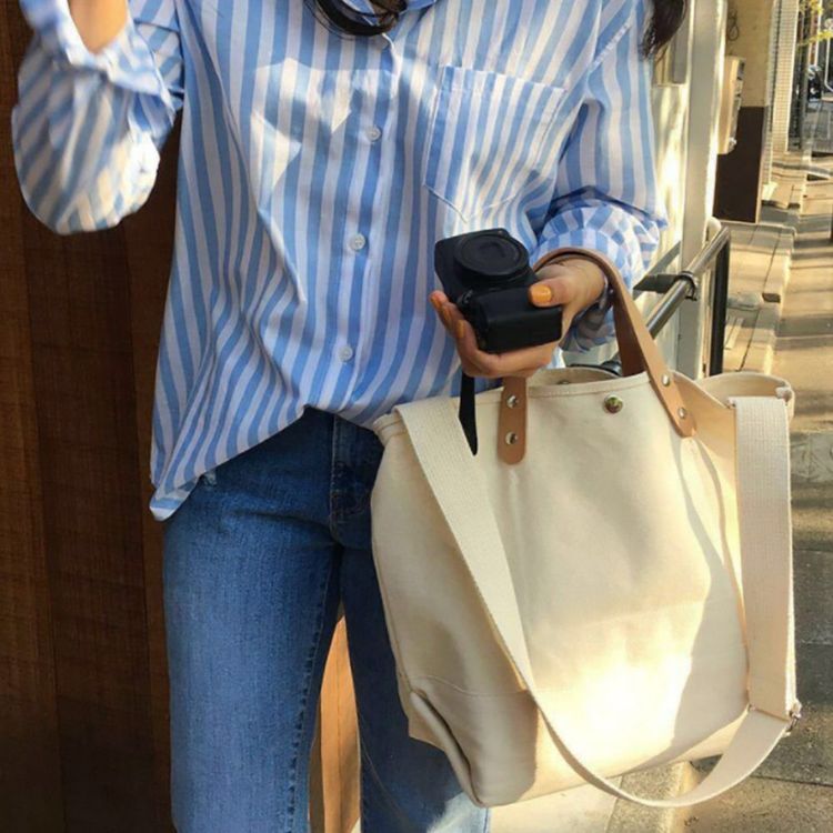 여성 캔버스 가방 꾸안꾸 보부상백 휘뚜루마뚜루 에코 홈플러스 택배배송