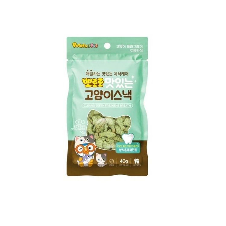 뽀로로펫 맛있는 고양이 스낵 참치페퍼민트 40g 홈플러스 택배배송