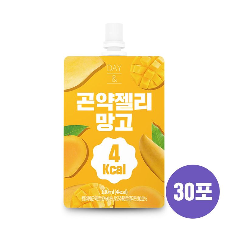 참앤들황토농원 데이앤 망고 곤약젤리 130mlx30포 벌크 홈플러스 판매자택배
