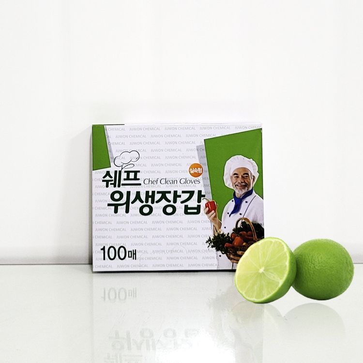 100매 쉐프 위생장갑 실속형 1팩 일회용장갑 1회용장갑 요리용장갑 비닐장갑주방장갑 홈플러스 택배배송