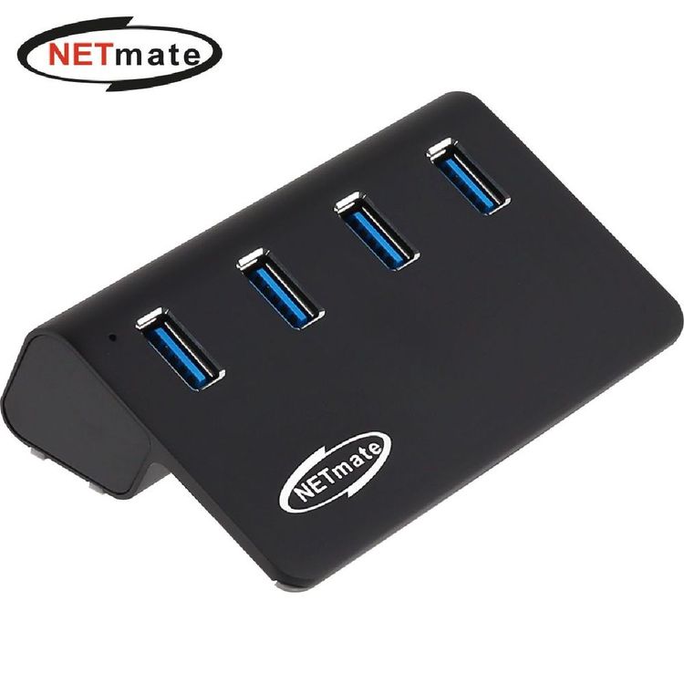 Netmate 알루미늄 Usb 32 4포트 허브블랙유전원 홈플러스 택배배송