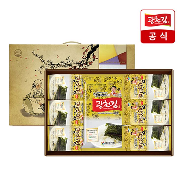 찬솔맛나 광천김 재래김 전장3봉식탁6봉 선물세트달인20 1호 홈플러스 택배배송