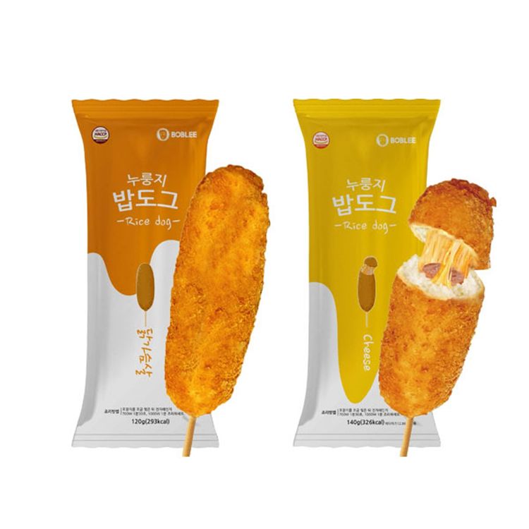 Boblee 간편식 간식 누룽지 밥도그 2종 세트 체다2닭가슴살2 홈플러스 택배배송