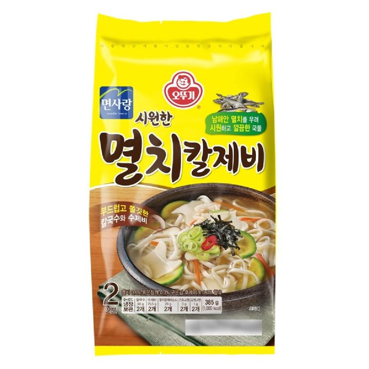 오뚜기 시원한 멸치칼제비(2인) 385G | 홈플러스