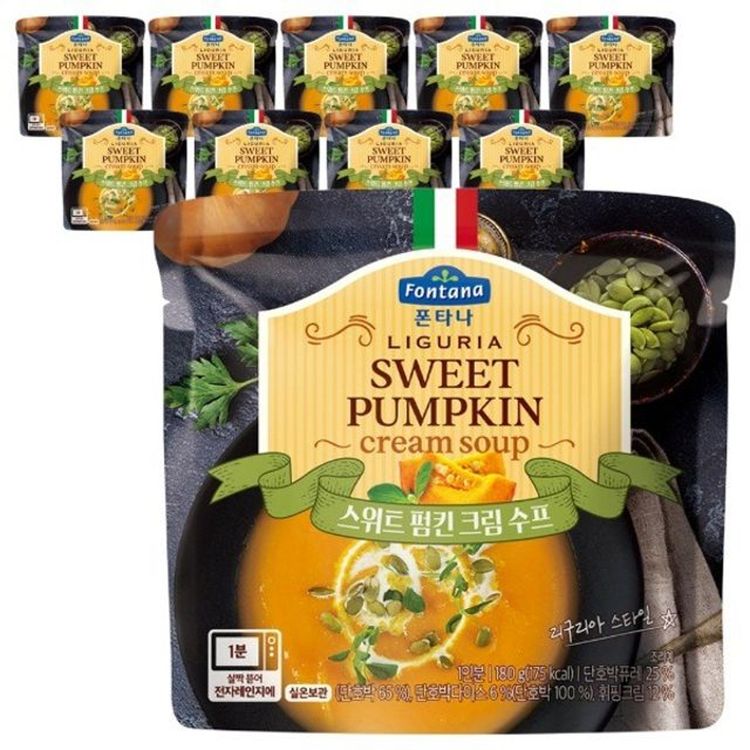 폰타나 스위트펌킨 크림수프 180g 10개입 홈플러스 택배배송