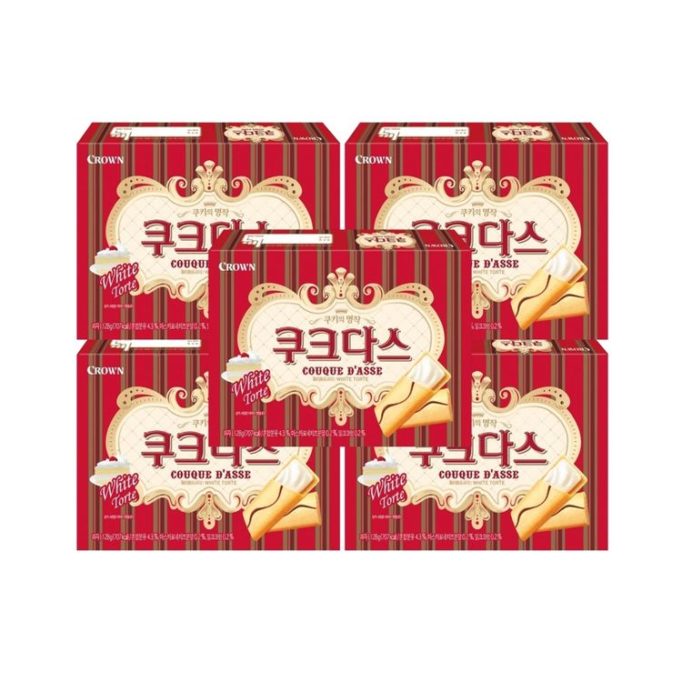 더반 크라운제과 쿠크다스 화이트토르테288g X 5개입 홈플러스 택배배송