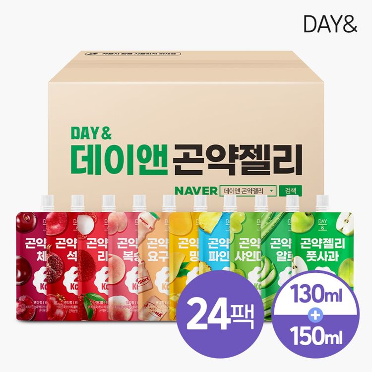 참앤들황토농원 데이앤 곤약젤리 12종 24팩 130ml18포150ml6포 벌크 홈플러스 택배배송