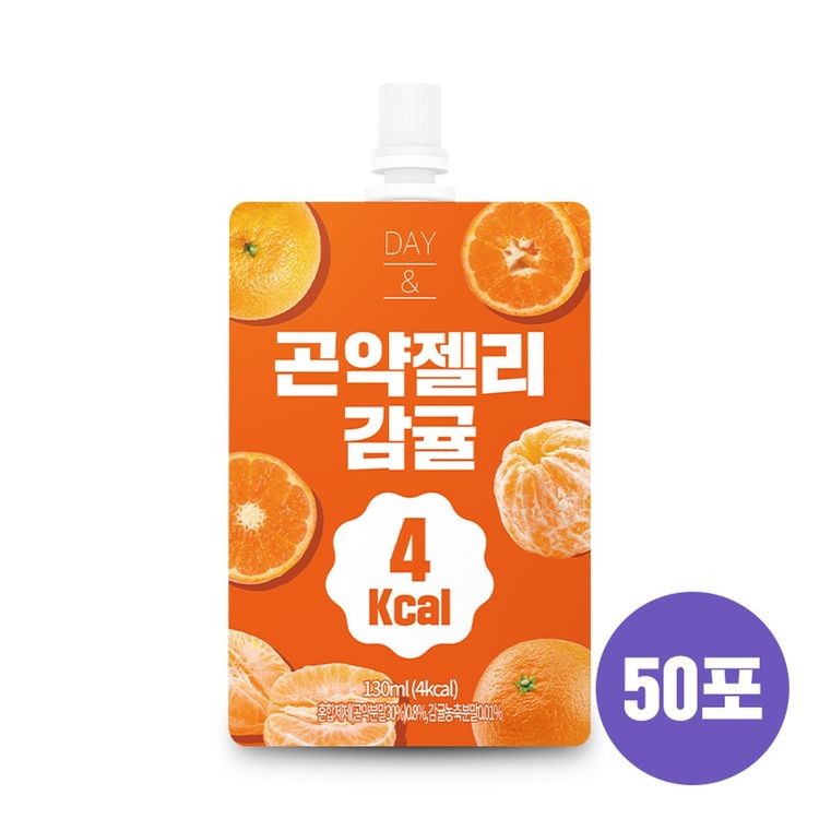 참앤들황토농원 데이앤 감귤 곤약젤리 130mlx50포 벌크 홈플러스 택배배송