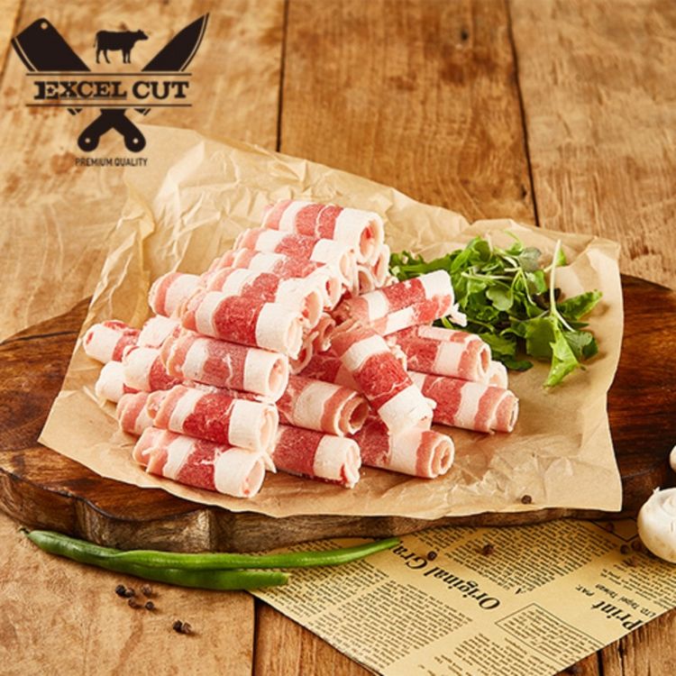 엑셀컷 우삼겹 돌돌이 800g 업진살 샤브샤브용 고기 홈플러스 택배배송