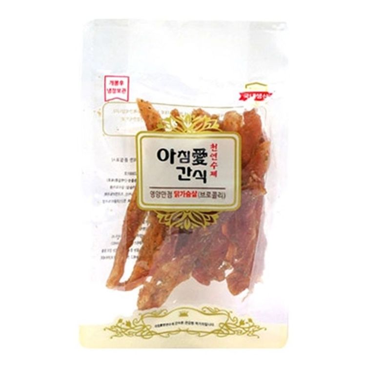 강아지영양간식 강아지 수제간식 닭가슴살 브로콜리 60g 1p 애견 육포 홈플러스 택배배송