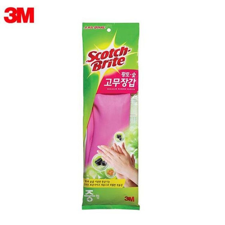 스카치 브라이트 황토숯 고무장갑 중 6596 홈플러스 택배배송
