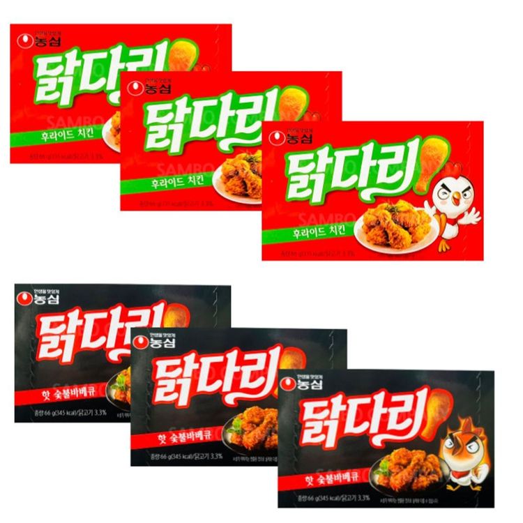 닭다리2종 후라이드맛3개핫숯불바베큐맛3개 홈플러스 택배배송
