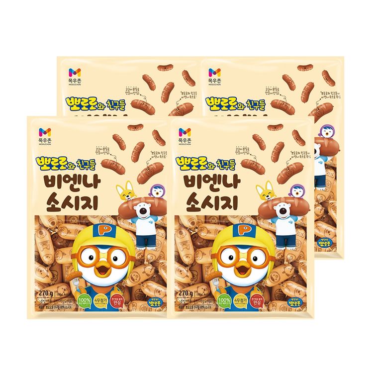 목우촌 뽀로로와 친구들 비엔나소시지 270g X 4봉 홈플러스 택배배송