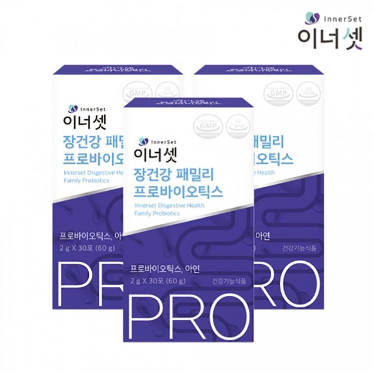 이너셋 패밀리 프로바이오틱스 3개월분 2gx30포x3박스 휴온스 다니스코 김치유산균 홈플러스 판매자택배