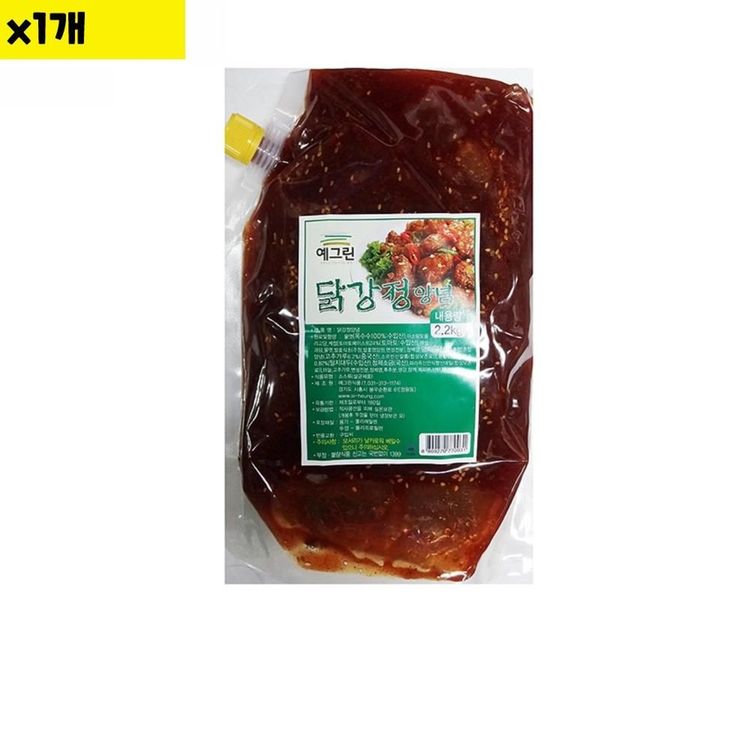 식자재 식재료 유통 닭강정소스 예그린 22k 1개 홈플러스 택배배송