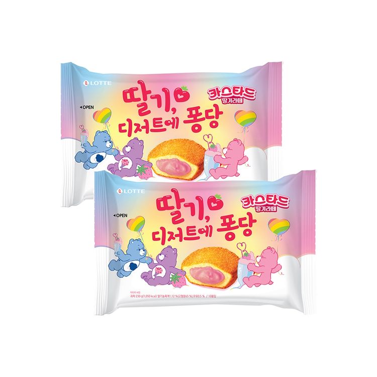 케어베어x카스타드 스트로베리230g X2개 홈플러스 택배배송