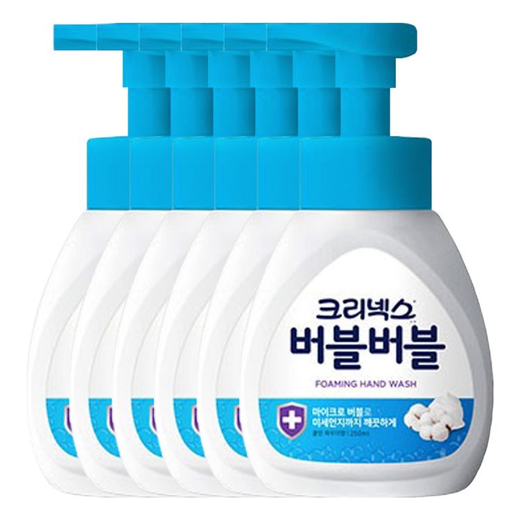 크리넥스 버블버블 핸드워시 클린파우더향 용기 250ml X 6개 홈플러스 택배배송