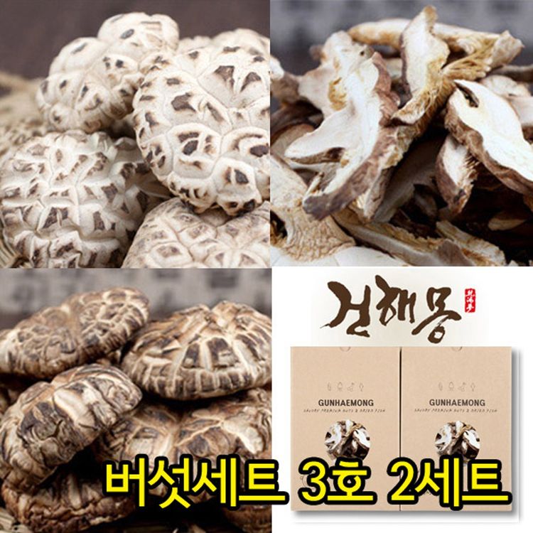 건해몽 몽스 버섯세트 3호 흑화고 50g 백화고 50g 2세트국내산표고 무료배송 홈플러스 택배배송