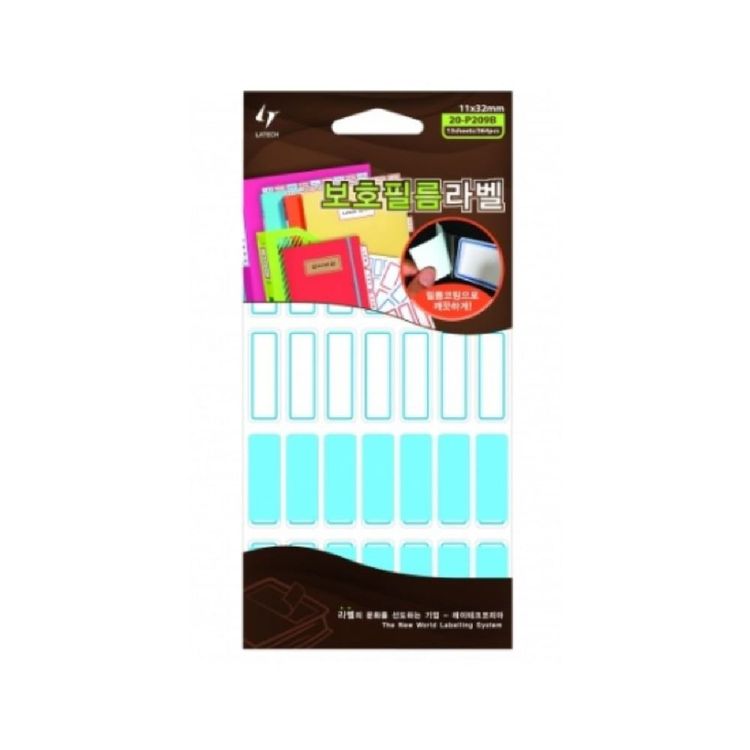 보호필름 라벨 인덱스 스티커 13매 11x32mm 블루 홈플러스 택배배송