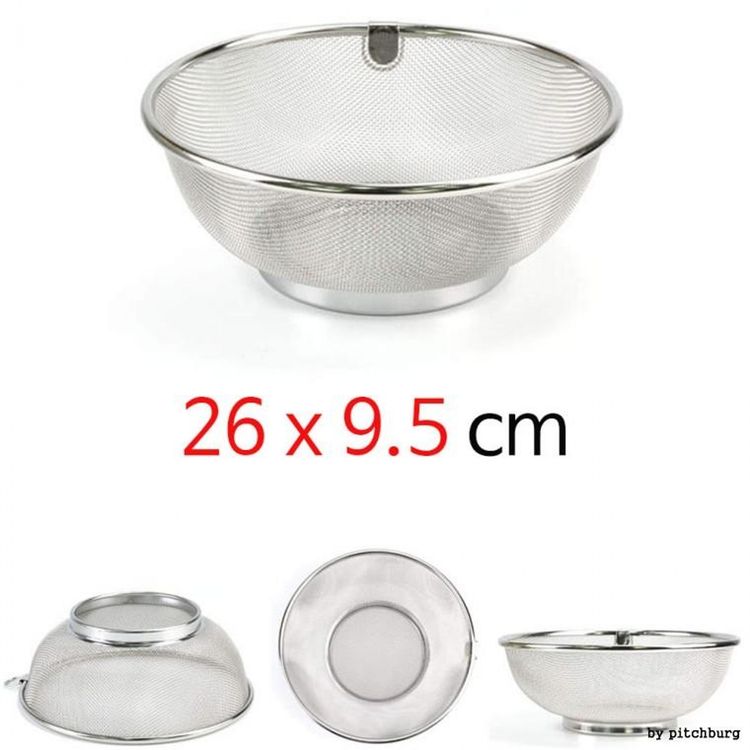 Stl 원형 스텐 채반 채망 물빠짐 야채바구니 소쿠리 26x95cm 1p 홈플러스 택배배송