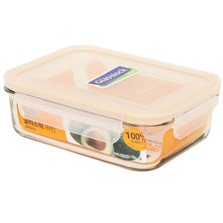 글라스락 라인 직사각 밀폐용기 2000ml 홈플러스 택배배송