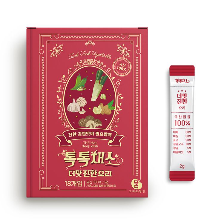 그대로말린 톡톡채소 더맛진한요리 2g X 18포 천연조미료 국산100 홈플러스 택배배송