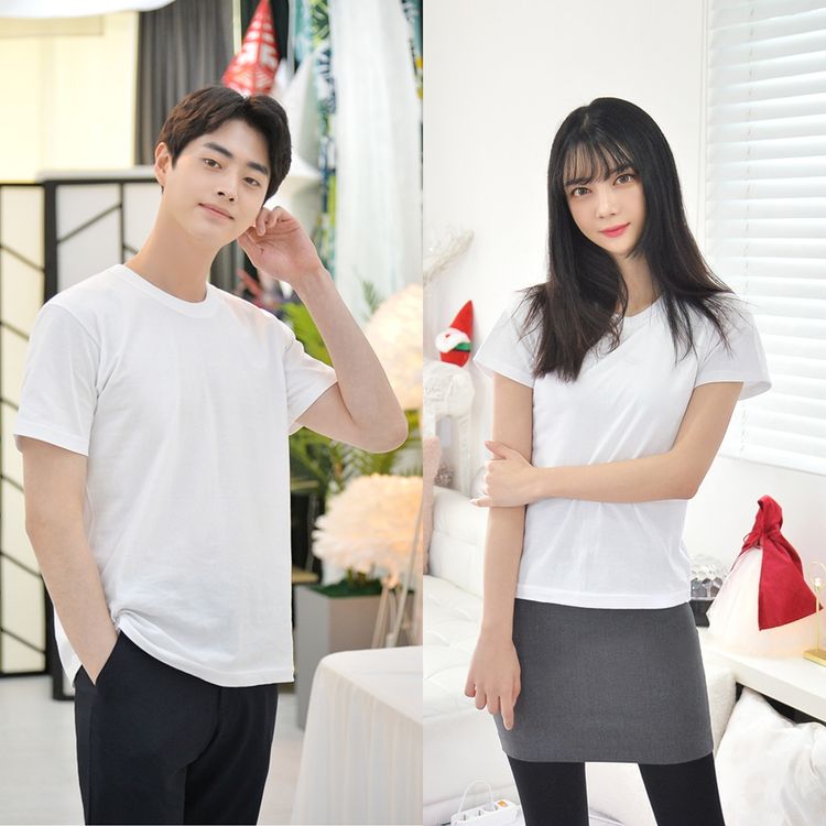 남녀공용 화이트 기본 티셔츠 3장 흰티 반팔 교복이너 남자 홈플러스 택배배송