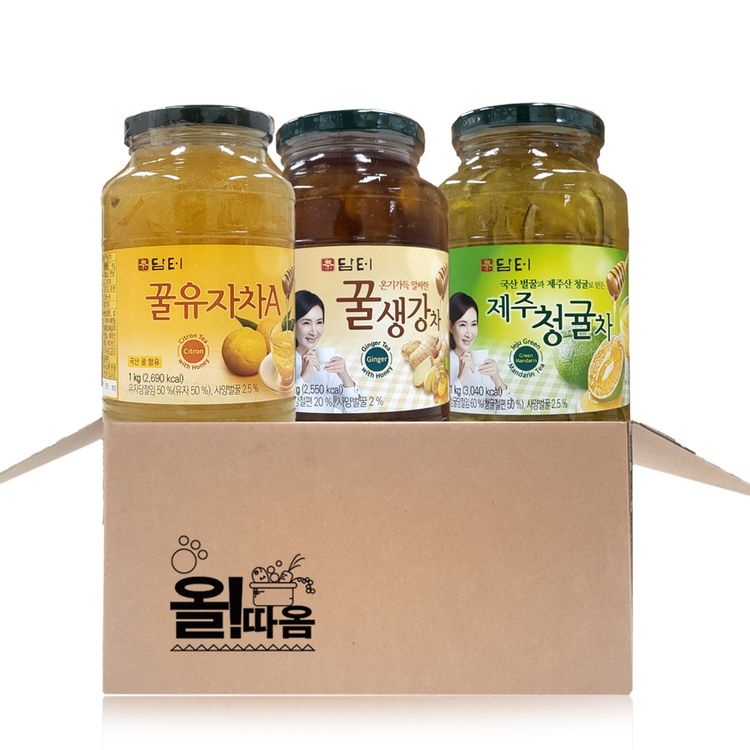 담터 꿀유자차 A 1kg 1개꿀생강차 1kg 1개제주청귤차 1kg 1개 홈플러스 택배배송