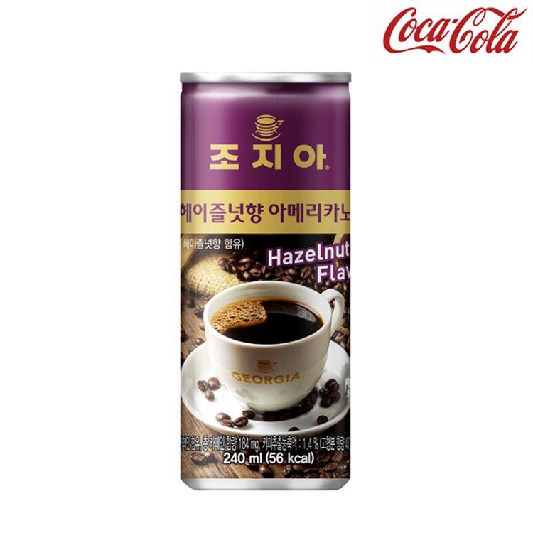 조지아 헤이즐넛향 아메리카노 240ml Can 30개입 홈플러스 택배배송