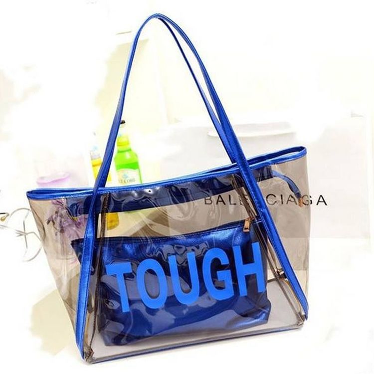 Tough블루 Nc2242986b9 파우치포함 투명비치백 쇼퍼백 홈플러스 택배배송