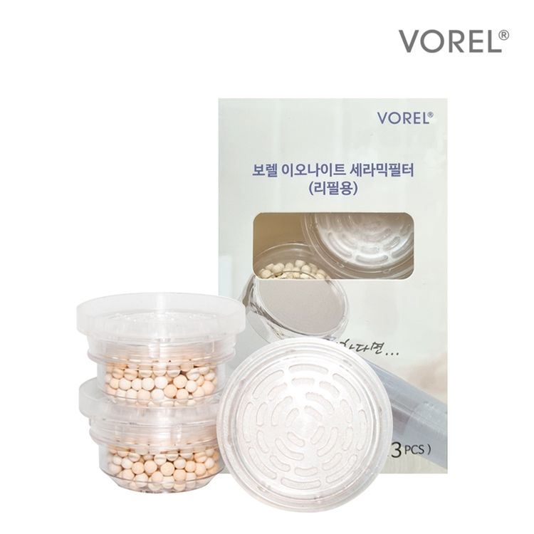보렐 샤워기필터 이오나이트 세라믹 필터 헤드캡슐 리필용 3개 홈플러스 택배배송