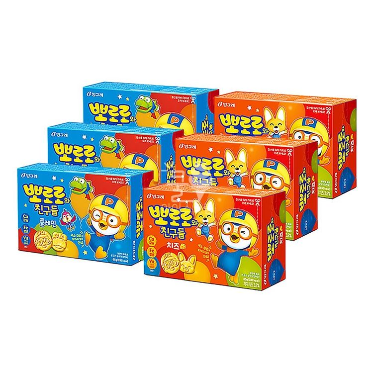 뽀로로와 친구들 2종 6ea 세트 홈플러스 택배배송