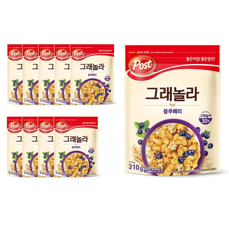블루베리 시리얼 그래놀라 310g 10개 홈플러스 택배배송