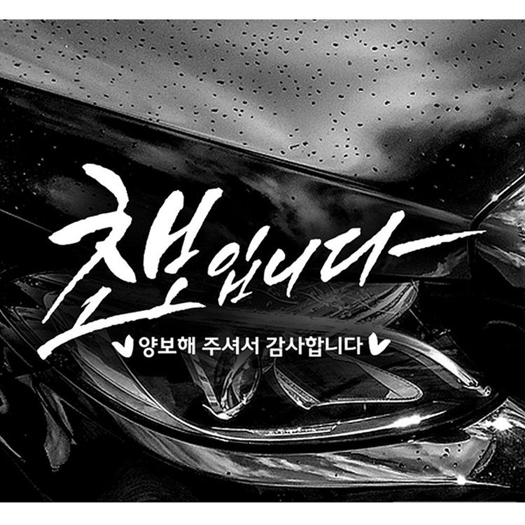 초보입니다캘리텐션 Nc30149e15b 초보자동차스티커 화이트 홈플러스 택배배송