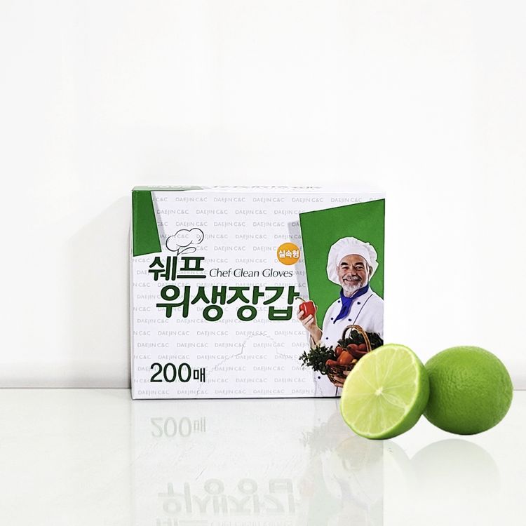 200매 쉐프 위생장갑 실속형 1팩 일회용장갑 1회용장갑 요리용장갑 비닐장갑 위생랩 일 홈플러스 택배배송