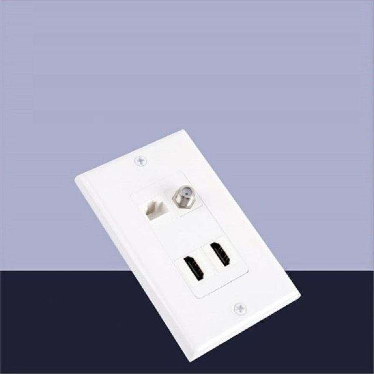 Hdmi 월 플레이트 Hdmix2포트 Utp Rj45단자 Rf단자 W 홈플러스 택배배송