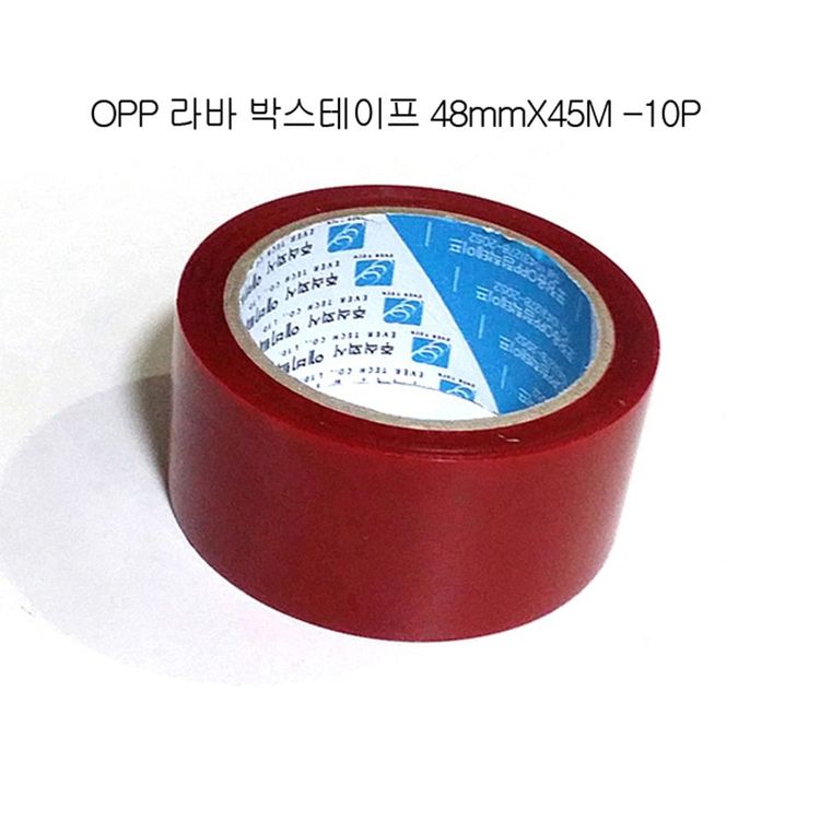 두꺼운 Opp 라바 박스 테이프 48mmx45m 10개 적색 홈플러스 택배배송