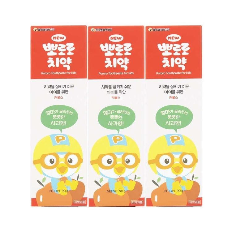뉴 뽀로로 치약 사과향 90g 3개입 홈플러스 택배배송