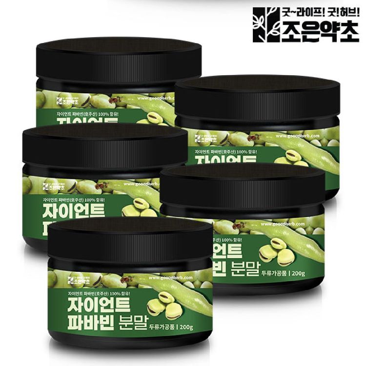 잠두콩 자이언트 파바빈 가루 분말 단백질 200g X 5 홈플러스 택배배송