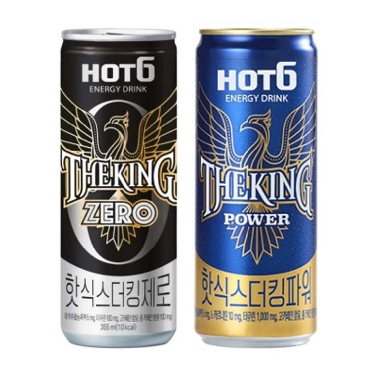에너지드링크 이온음료 핫식스 더킹 355ml 제로 24캔파워 24캔 홈플러스 택배배송