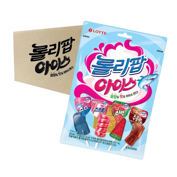 롤리팝 아이스캔디 132g 14개입 박스 홈플러스 택배배송