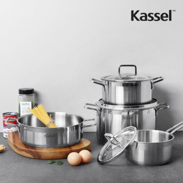 Kassel 카셀 임팩트 본딩 루반 Ih인덕션 프리미엄 스텐냄비 4종세트 홈플러스 판매자택배
