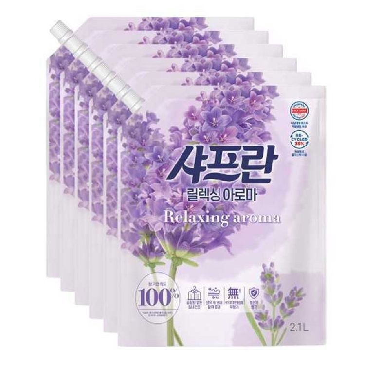 샤프란 섬유유연제 아로마 리필 21l X6 홈플러스 택배배송