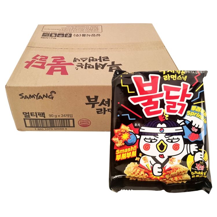 삼양식품 부셔먹는 라면스낵 90g 24개입 박스 홈플러스 택배배송