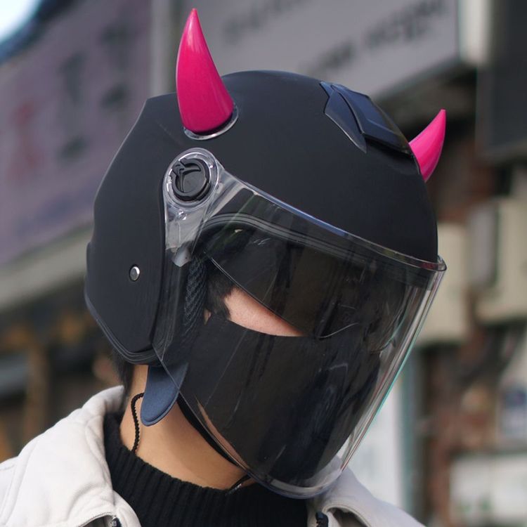삼에스 오토바이 헬멧 장식 악세사리 악마뿔 핑크 홈플러스 택배배송