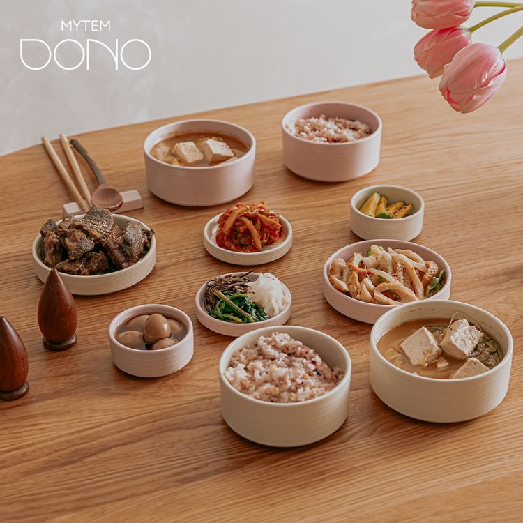 마이템 도노 도자기 그릇 식기 세트 4인구성 베이비 핑크and크림 바닐라28p 홈플러스 택배배송