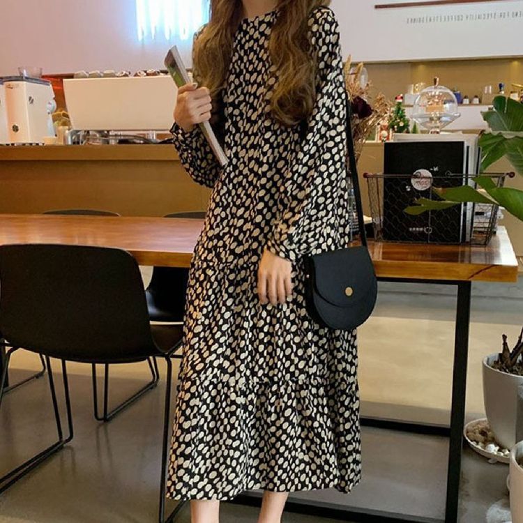 여성 봄 가을 간절기 캐주얼 여행 예쁜 도트 원피스 홈플러스 택배배송