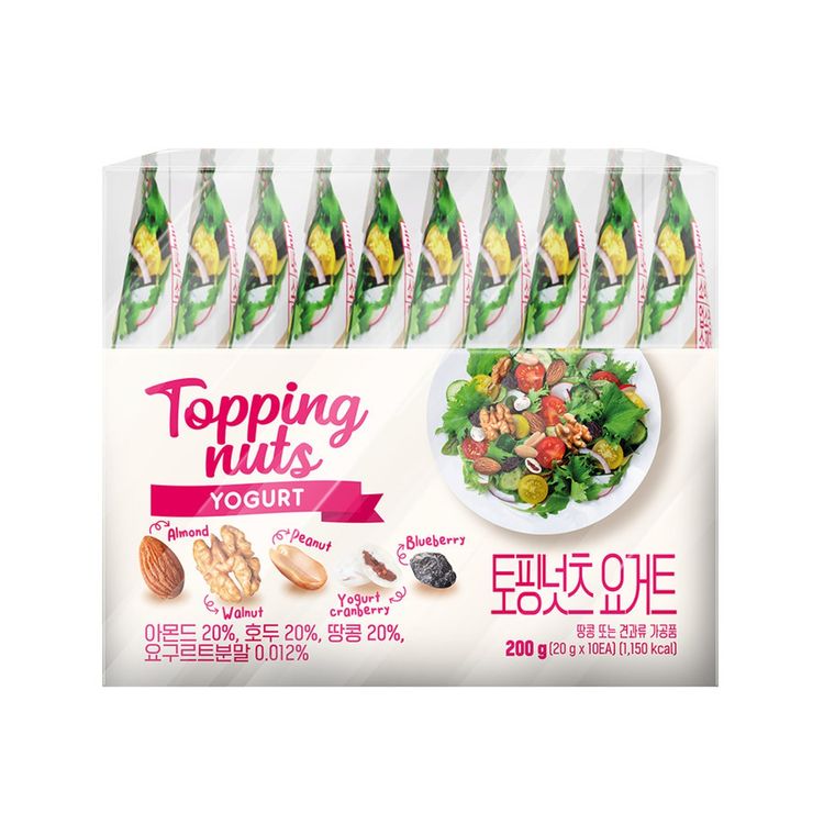 토핑넛츠 요거트 20G*10입 200G(팩) | 홈플러스