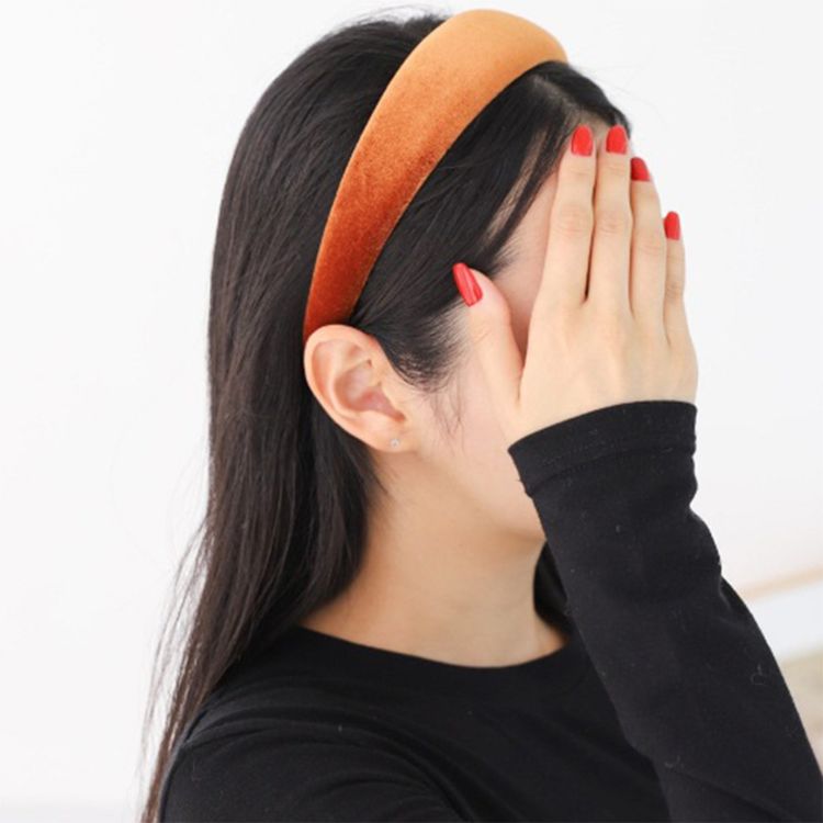 여자 벨벳 벨루어 볼드 와이드 무지 겨울 머리띠 홈플러스 택배배송